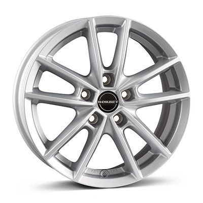 Borbet W 7.00X17 5X112 ET43.0 NB57.10 crystal silver | BandenXL